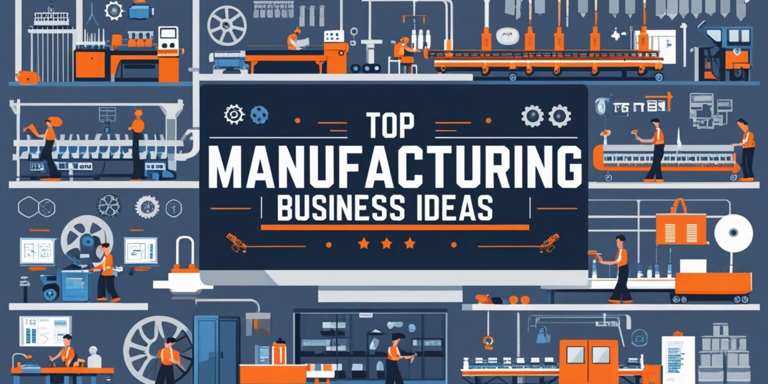 Top 20 Manufacturing Business Ideas to Start (2026) - Low-Cost Ideas